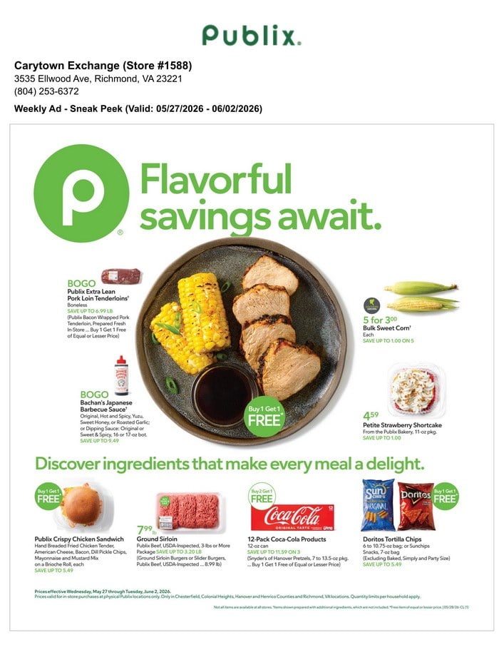 Publix Weekly Ad May 27 – Jun 02, 2026