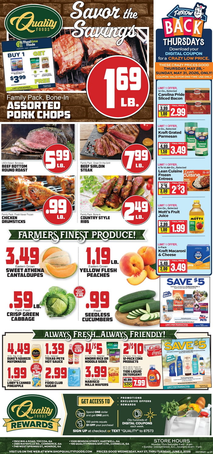 Quality Foods Weekly Ad May 27 – Jun 02, 2026