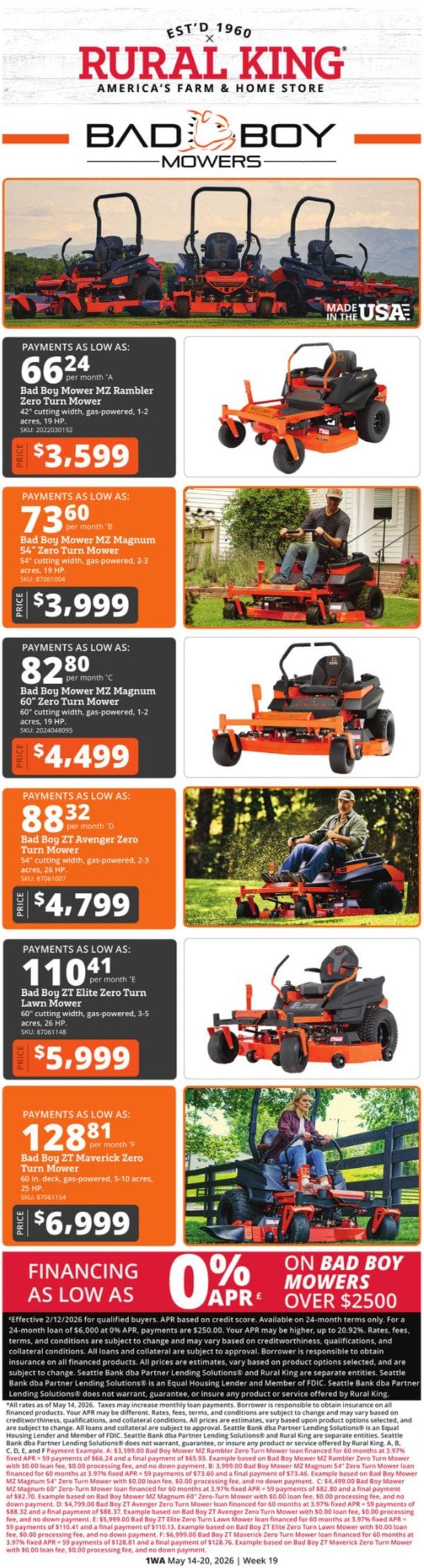 Rural King Weekly Ad May 14 – May 20, 2026 (Memorial Day Promotion ...
