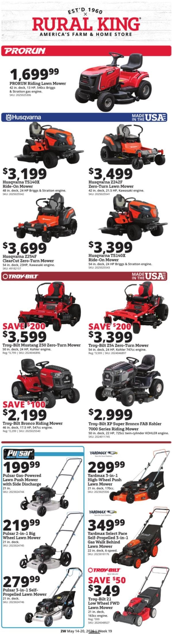 Rural King Weekly Ad May 14 – May 20, 2026 (Memorial Day Promotion ...
