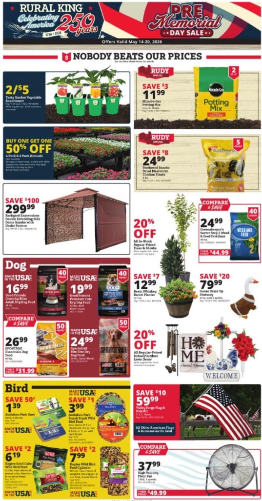 Rural King Weekly Ad May 14 – May 20, 2026 (Memorial Day Promotion ...
