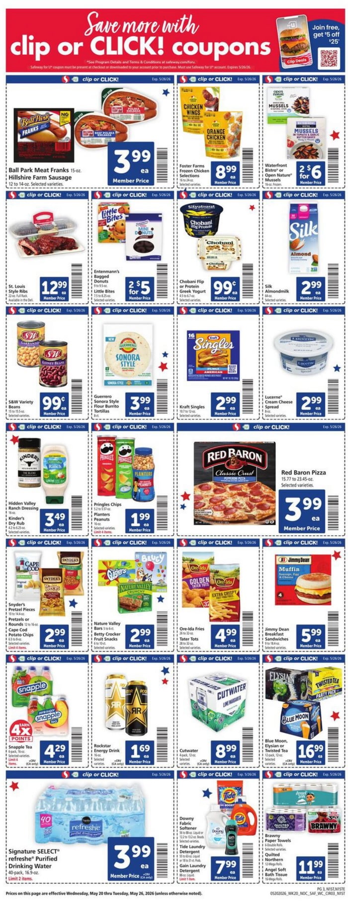 Safeway Weekly Ad May 20 – May 26, 2026 (Memorial Day Promotion Included)