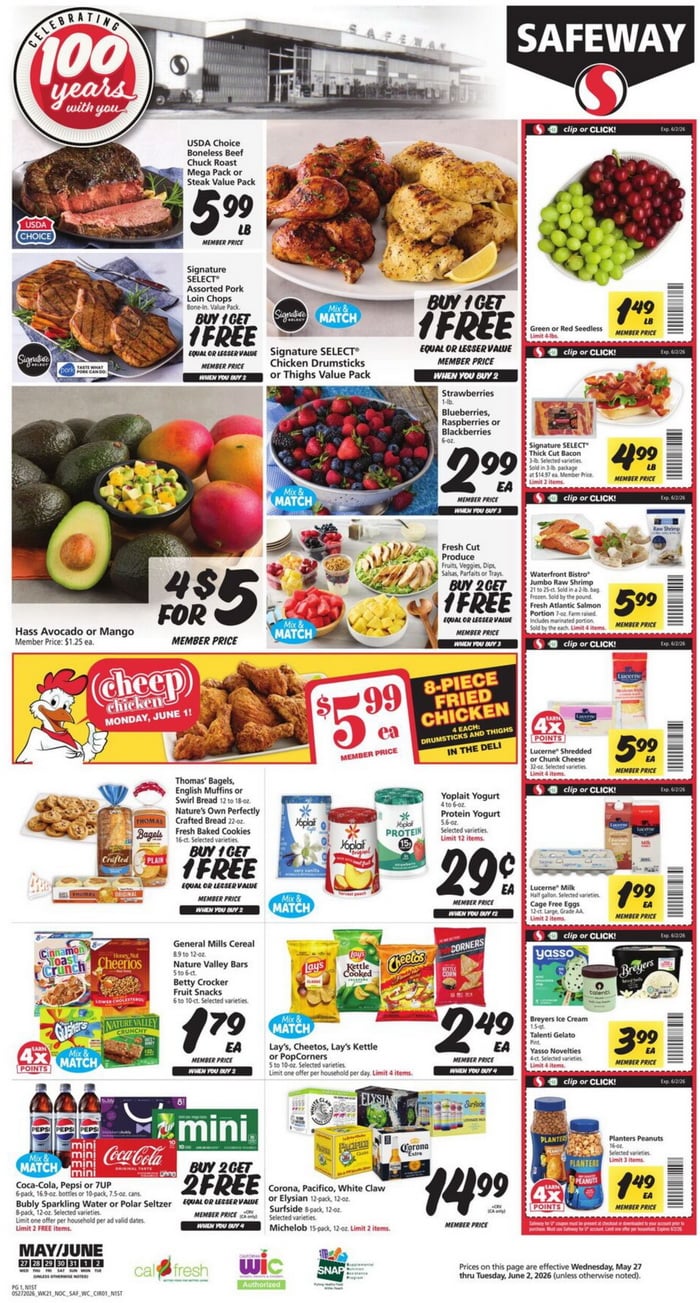 Safeway Weekly Ad May 27 – Jun 02, 2026