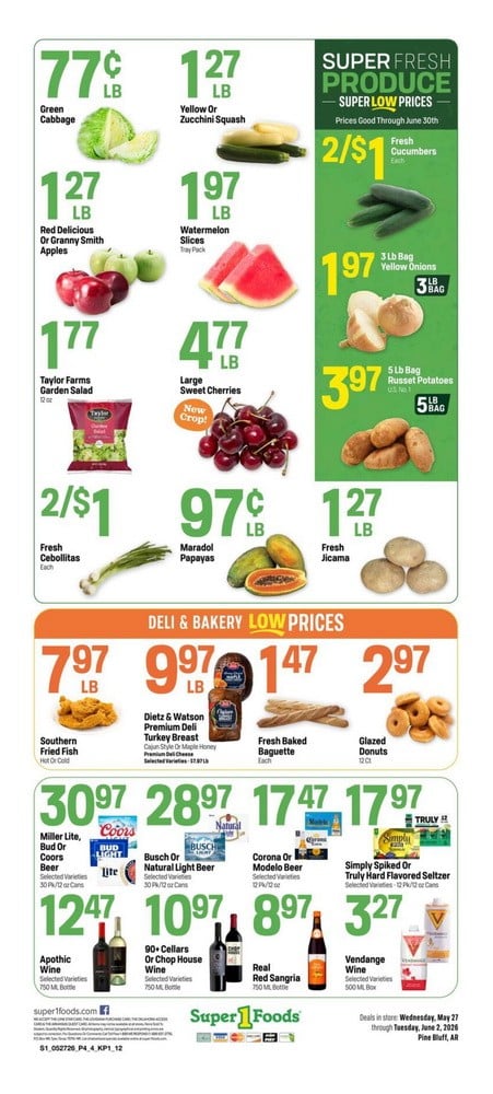 Super 1 Foods Weekly Ad May 27 – Jun 02, 2026