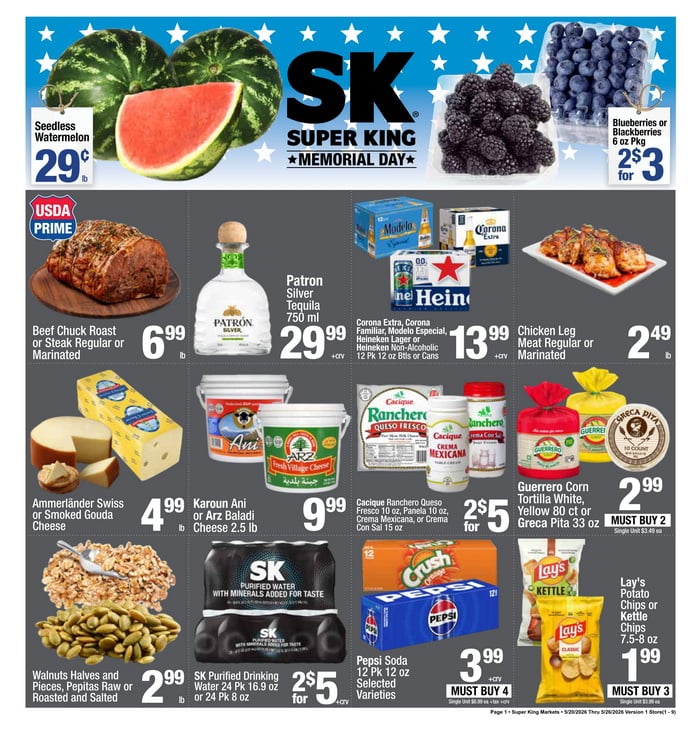 Super King Weekly Ad May 20 – May 26, 2026 (Memorial Day Promotion ...