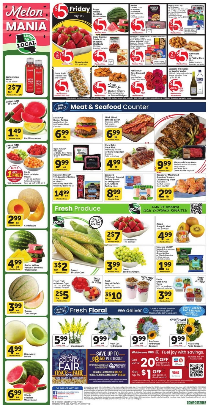 Vons Weekly Ad May 13 – May 19, 2026