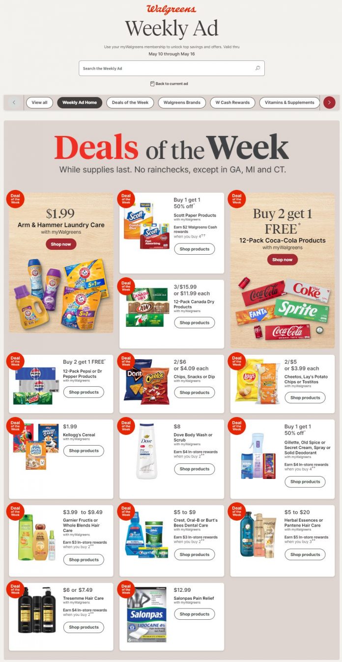 Walgreens Weekly Ad May 10 – May 16, 2026