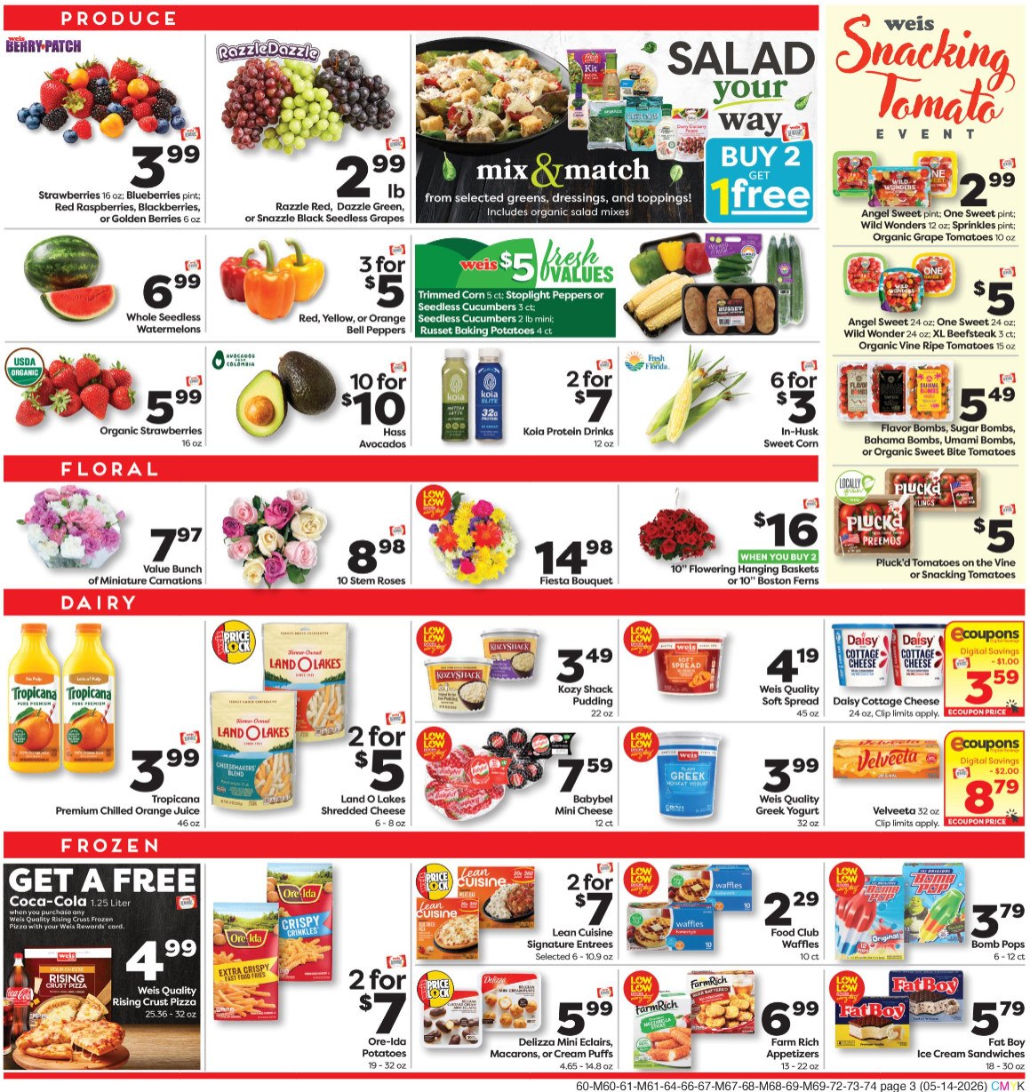 Weis Markets Weekly Ad May 14 – May 20, 2026 (Memorial Day Promotion ...