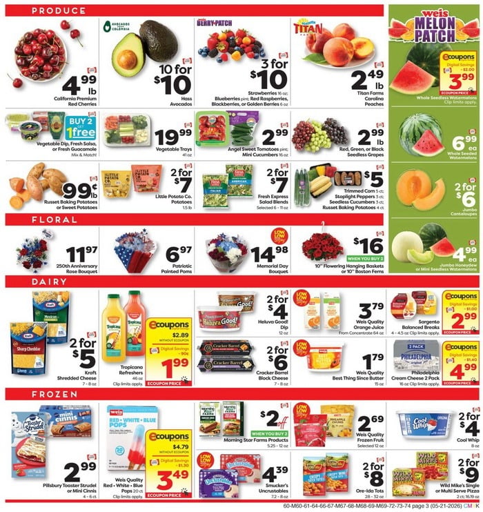 Weis Markets Weekly Ad May 21 – May 27, 2026