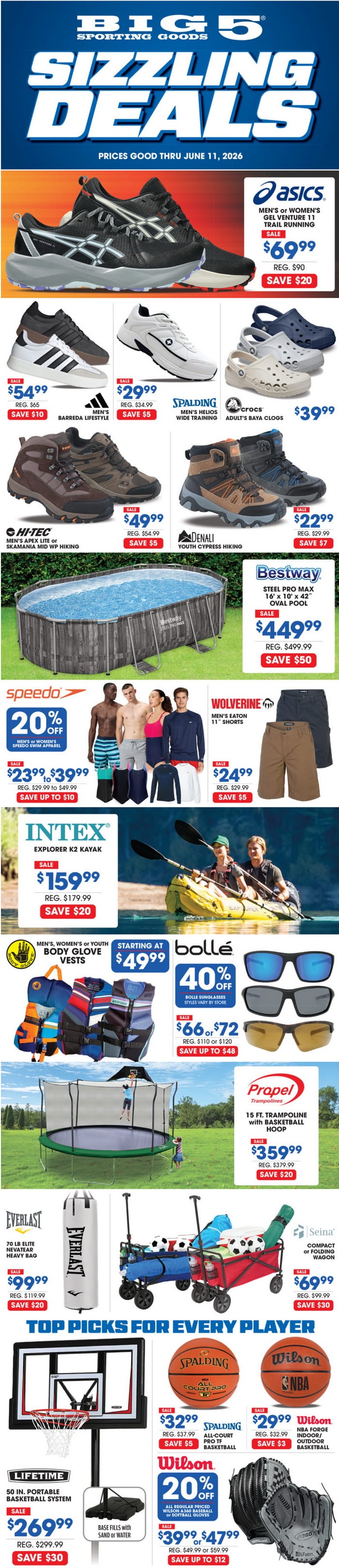Big 5 Sporting Goods Weekly Ad May 26 – Jun 11, 2026