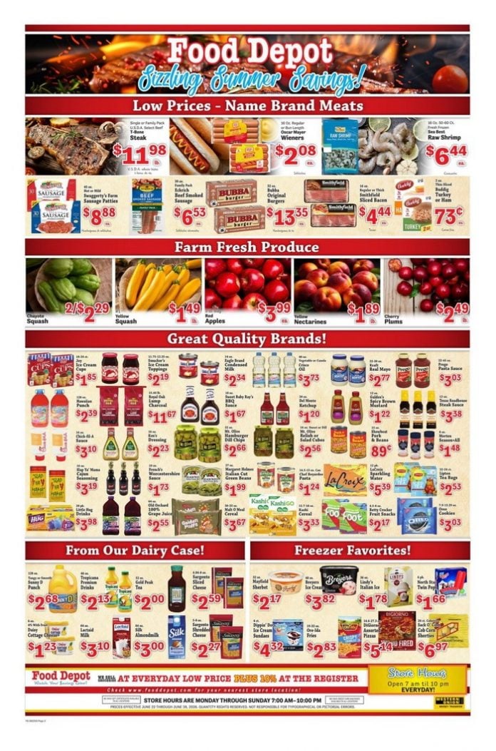 Food Depot Weekly Ad Jun 22 – Jun 28, 2026