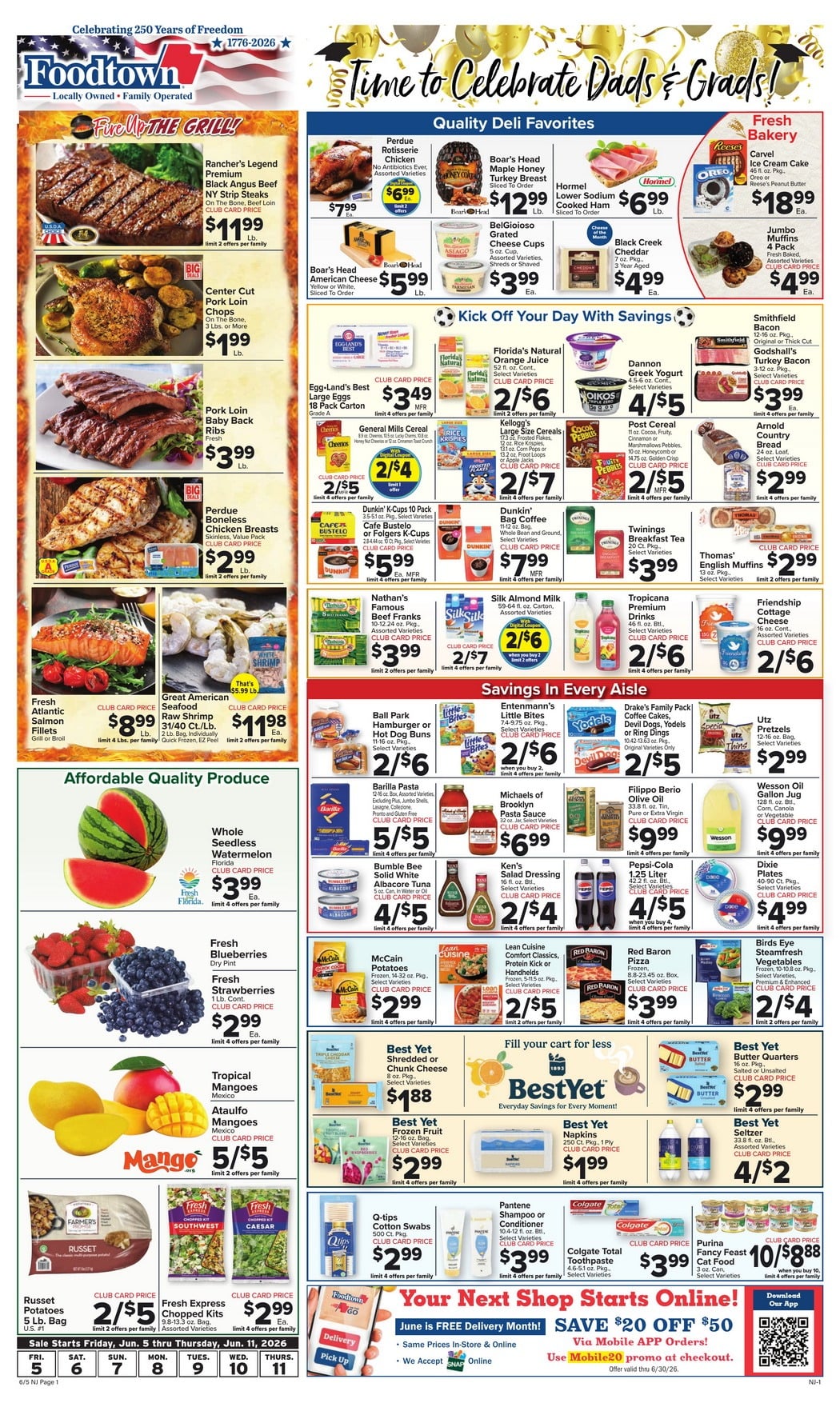 Foodtown Weekly Ad Jun 05 – Jun 11, 2026 (Independence Day & Father's ...