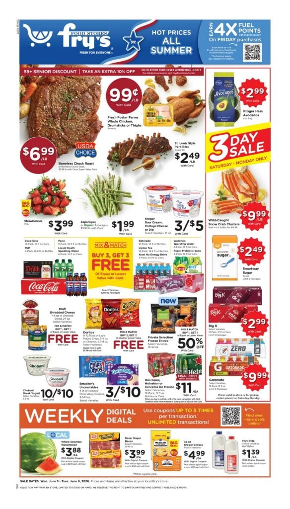 Fry's Food Weekly Ad Jun 03 – Jun 09, 2026