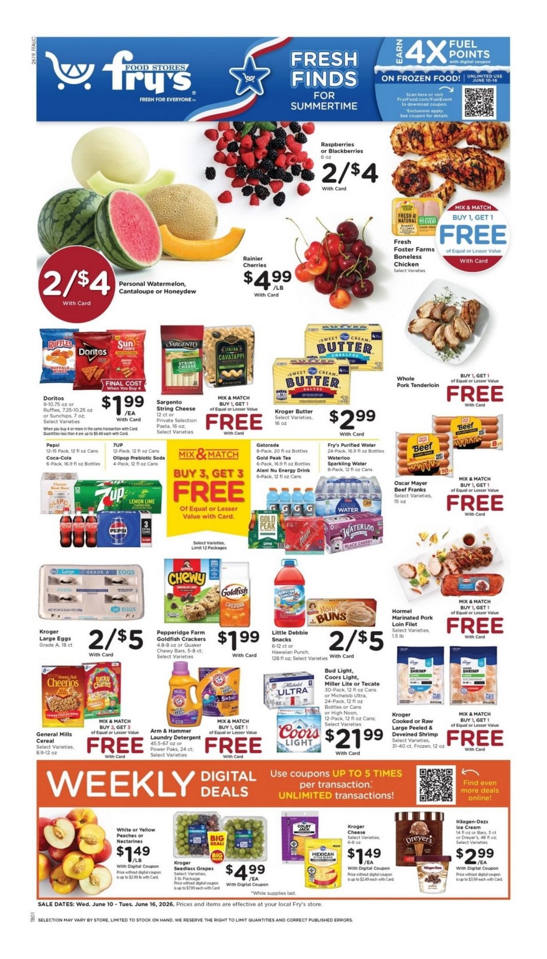 Fry's Food Weekly Ad Jun 10 – Jun 16, 2026