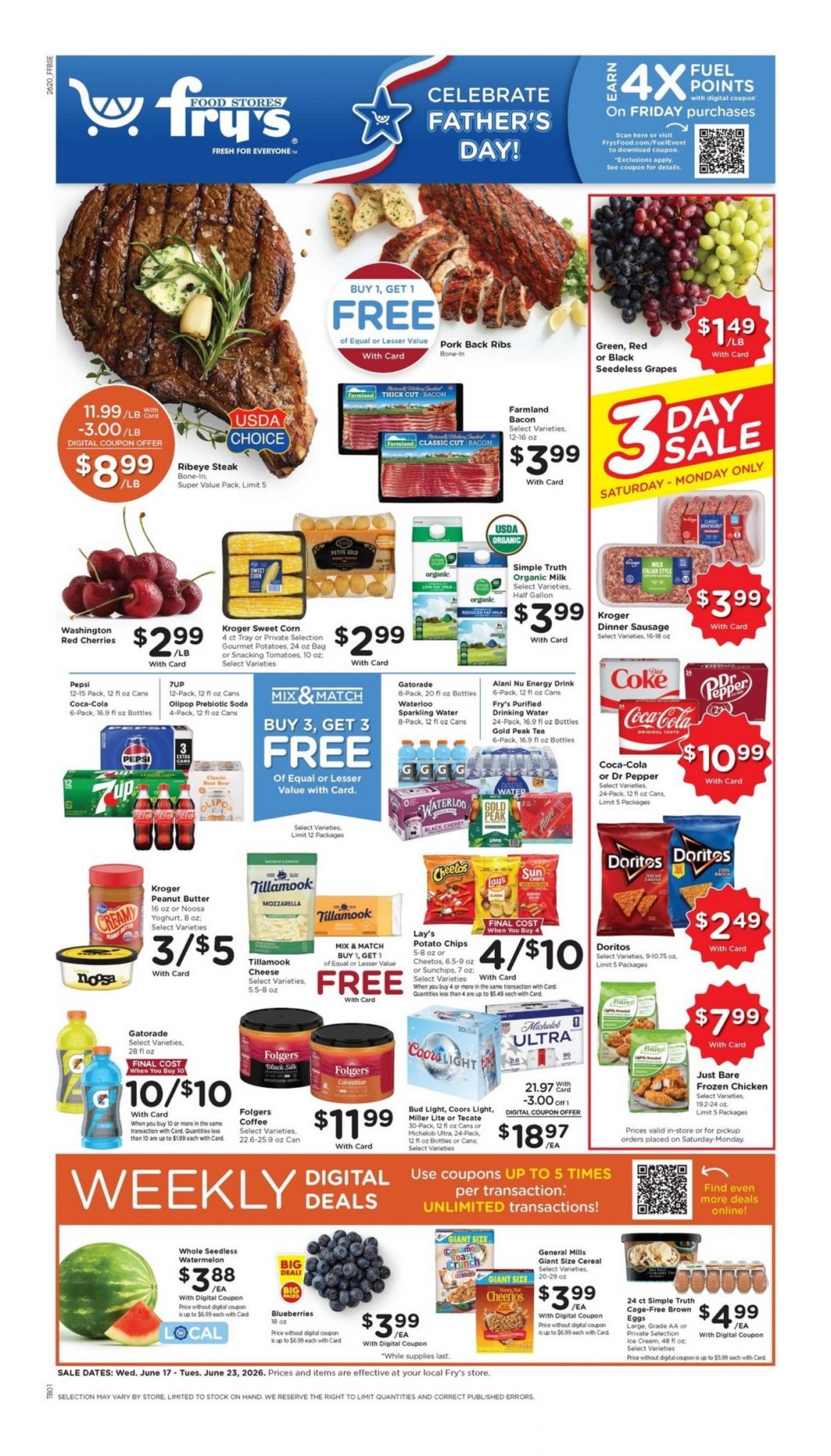 Fry's Food Weekly Ad Jun 17 – Jun 23, 2026 (Father's Day Promotion ...