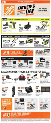 Home Depot Fathers Day Sale Jun 04 – Jun 24, 2026