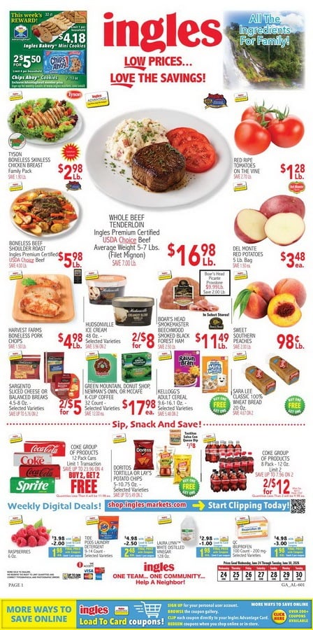 Ingles Weekly Ad Jun 24 – Jun 30, 2026