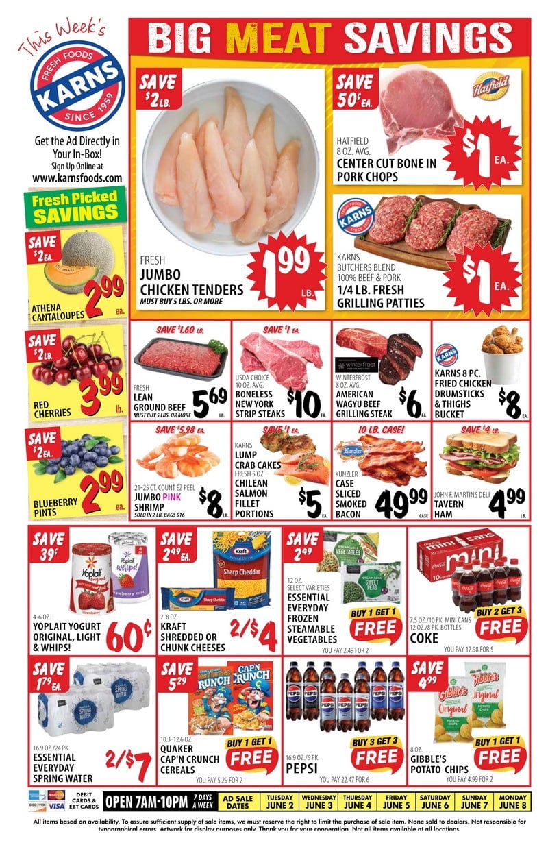 Karns Quality Foods Weekly Ad Jun 02 – Jun 08, 2026