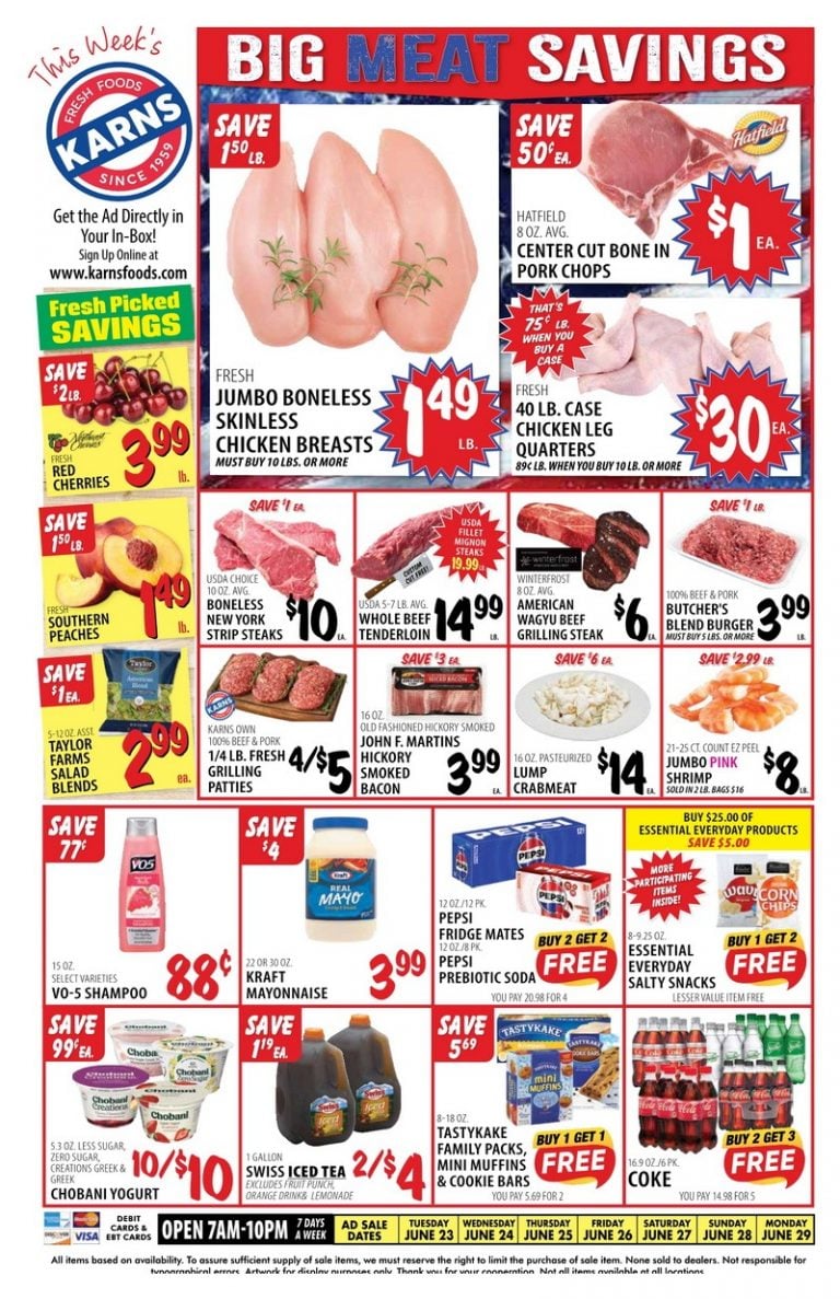 Karns Quality Foods Weekly Ad Jun 23 – Jun 29, 2026