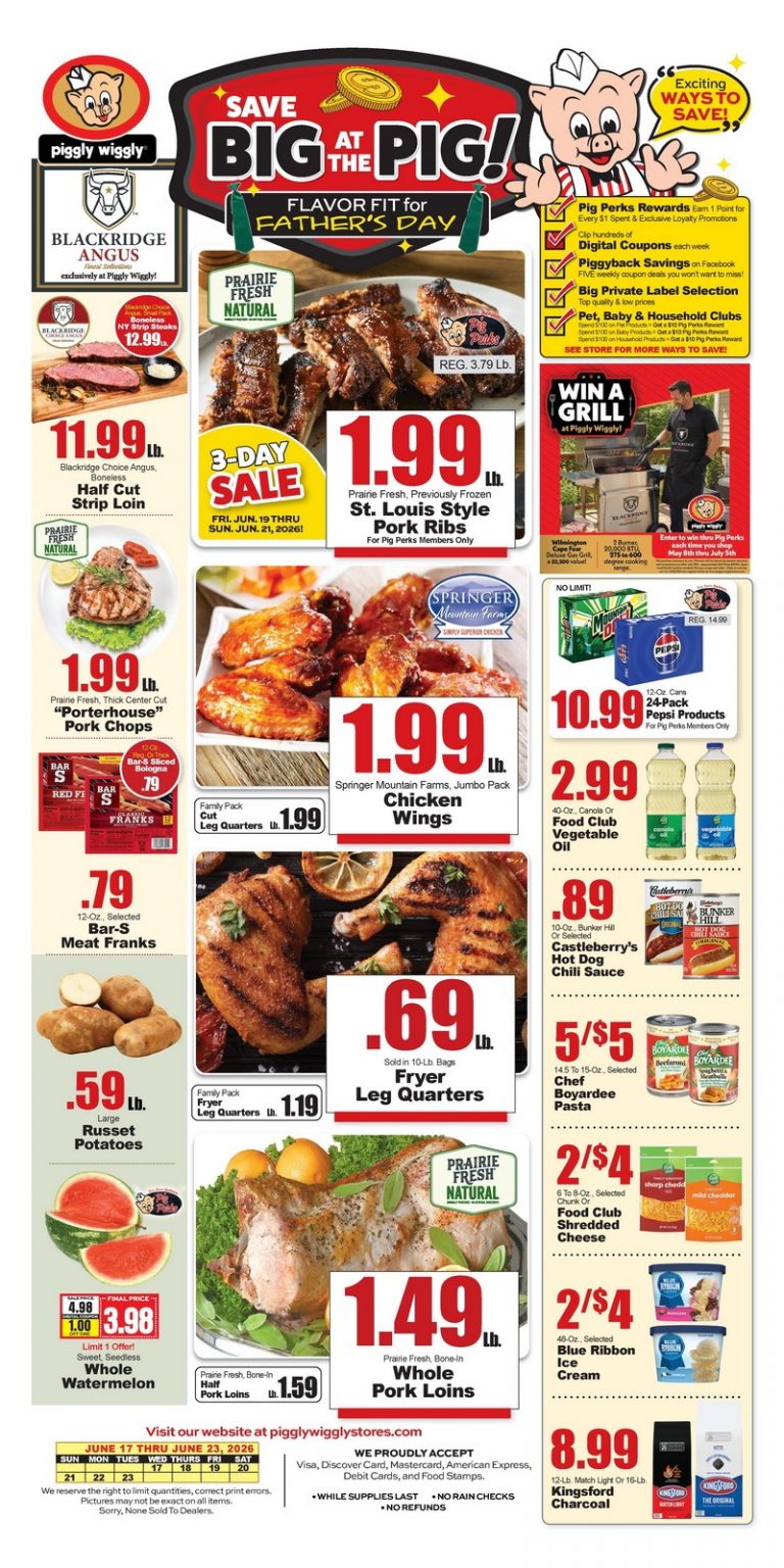 Piggly Wiggly Weekly Ad Jun 17 – Jun 23, 2026 (Father's Day Promotion ...