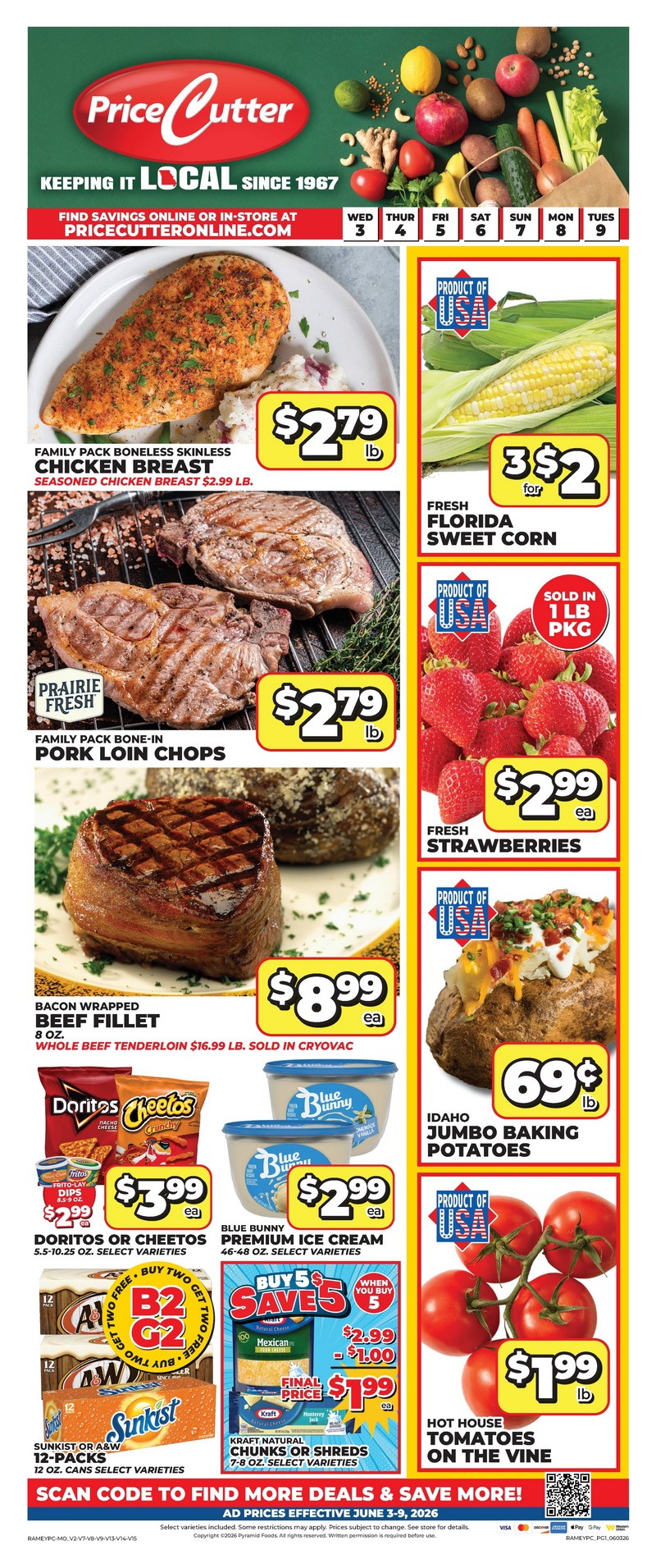 Price Cutter Weekly Ad Jun 03 – Jun 09, 2026
