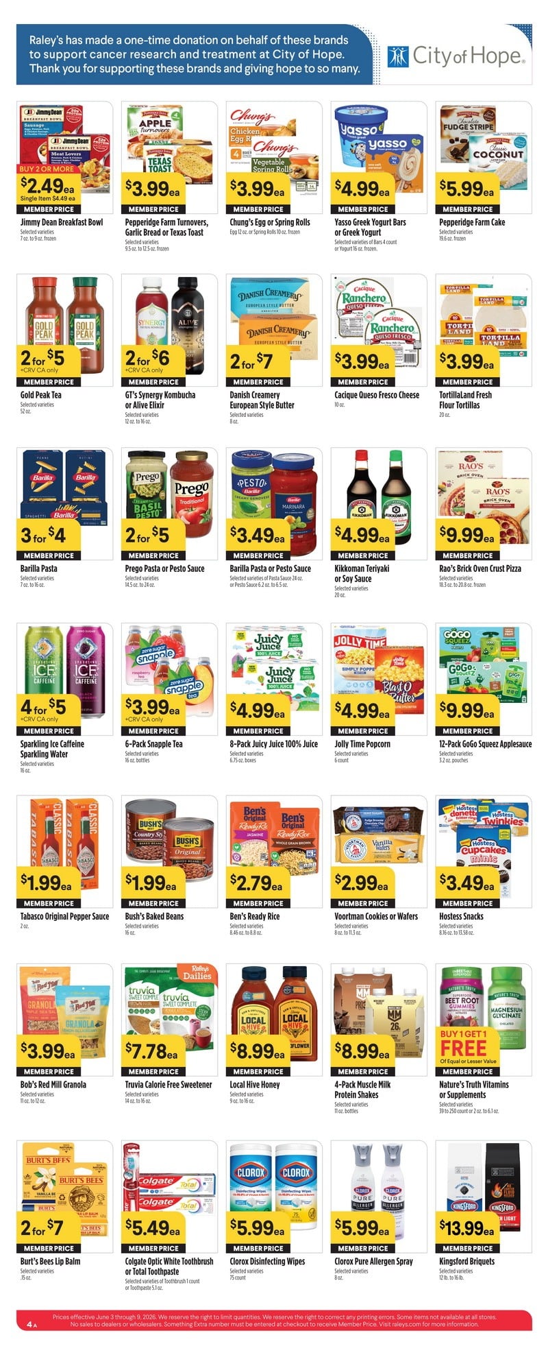 Raley's Supermarkets Weekly Ad Jun 03 – Jun 09, 2026