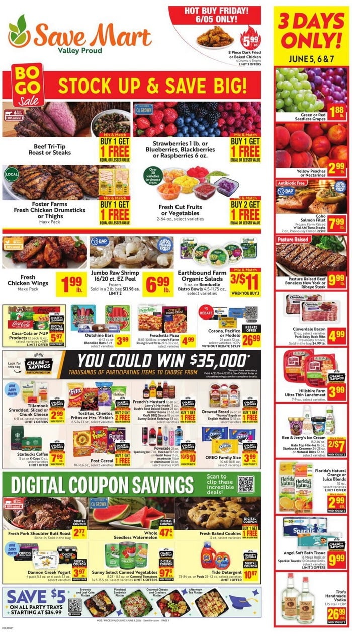 Save Mart Supermarkets Weekly Ad Jun 03 – Jun 09, 2026