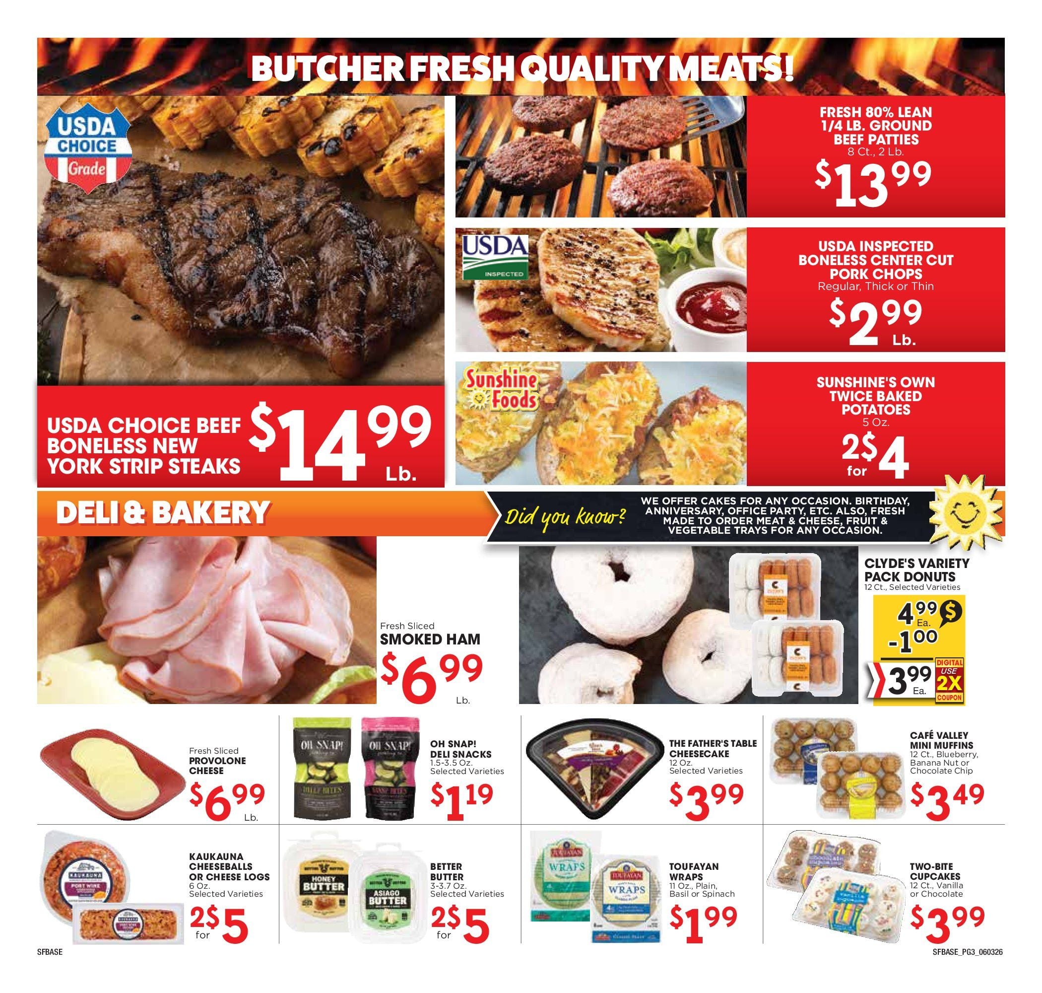 Sunshine Foods Weekly Ad Jun 03 – Jun 09, 2026