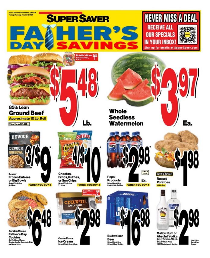 Super Saver Weekly Ad Jun 17 – Jun 23, 2026 (Father's Day Promotion ...