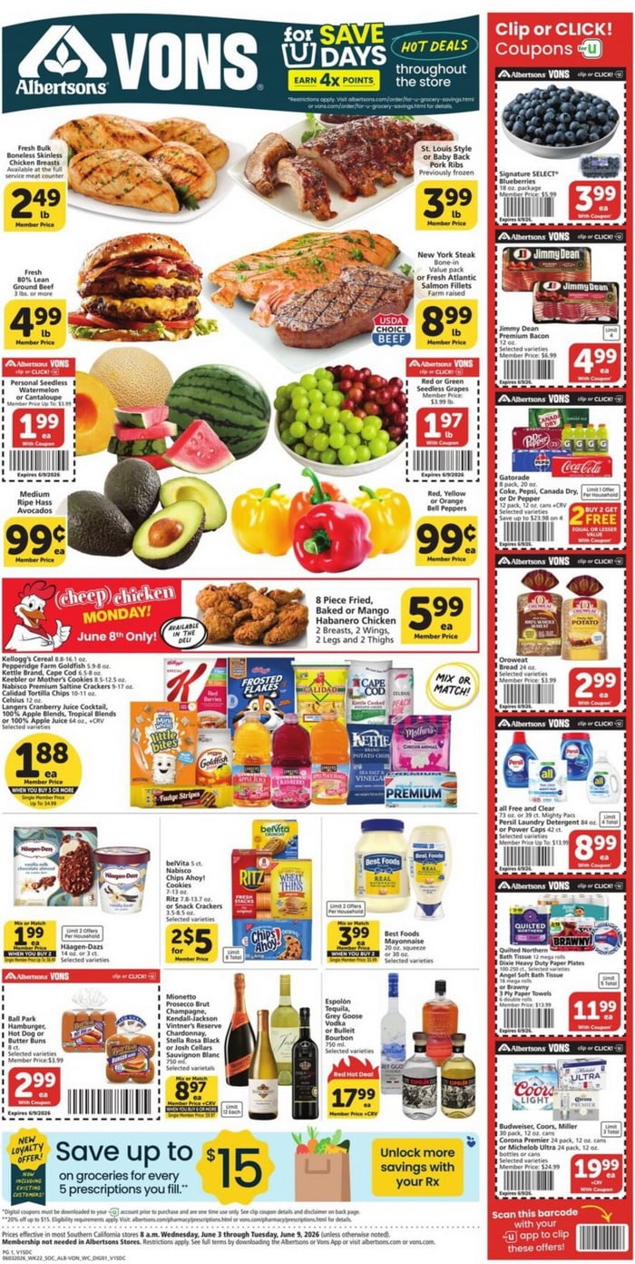 Vons Weekly Ad Jun 03 – Jun 09, 2026